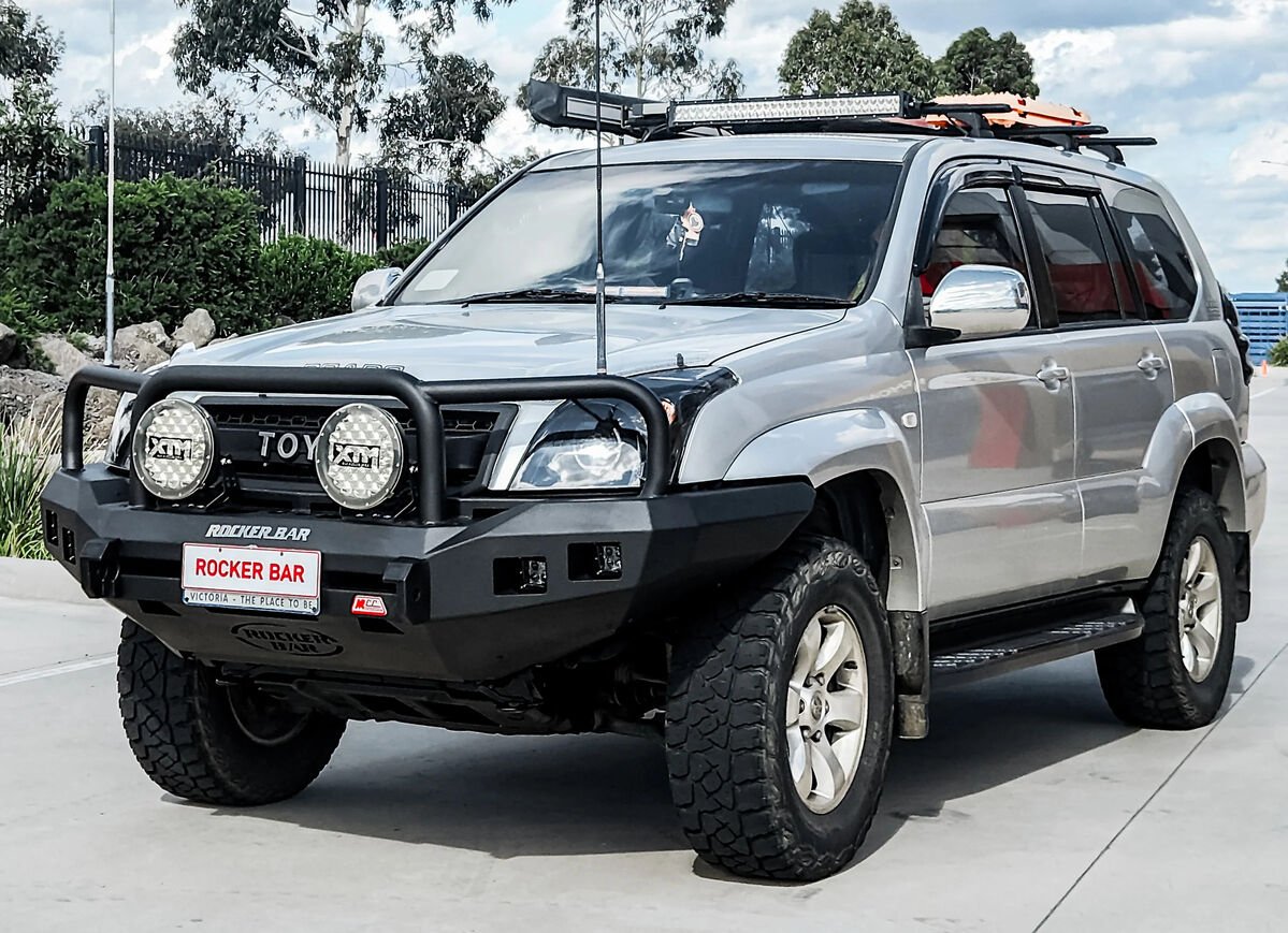 MCC Rocker 078-02SQ Triple Loop Winch Bar for Toyota Prado 120 - NZ ...